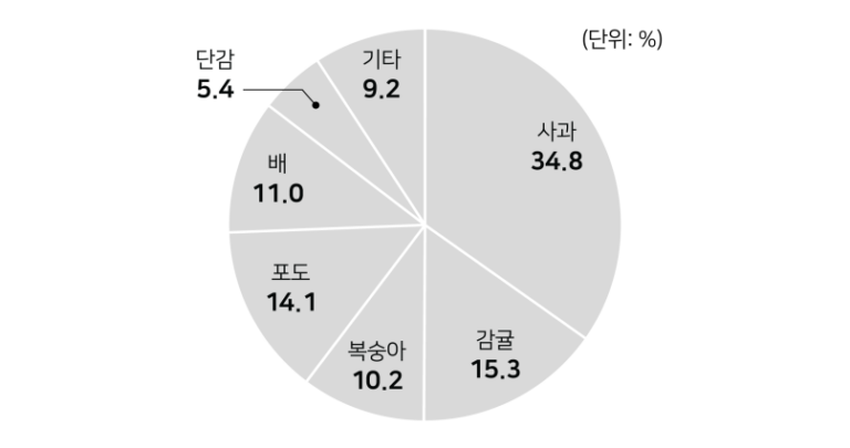 [PSAT 기출] 2024 5급 자료해석 나책형 28번 29번 해설 – 과일 생산 생산액 재배면적 생산량 – 숲 속의 공부